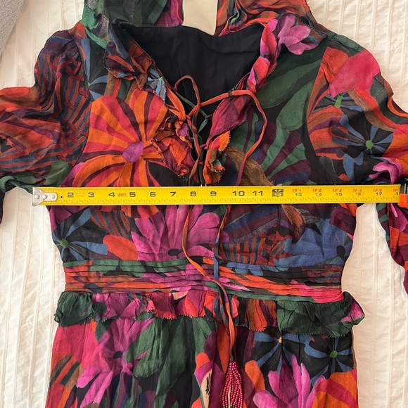 FARM Rio | Dresses | Farm Rio Bird Flowers Tiered Maxi Dress | Poshmark